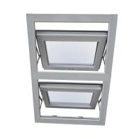 Quality Seamless Double Glazed Aluminum Frame Awning Windows For Bathroom Kitchen for sale