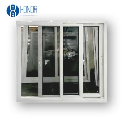 China 2025 Clearview PVC/UPVC Sliding Glass Window with Mosquito Net & Durable Plastic Steel for Villa Balcony Modern Style for sale