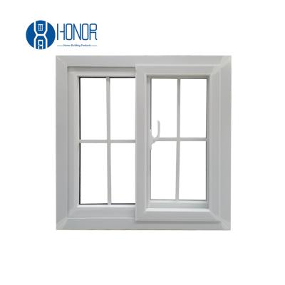 China Modern Design PVC/UPVC Sliding Glass Window with Tempered Glazing, Low E Glass & Thermal Break for Home, Houses & Bedroom for sale