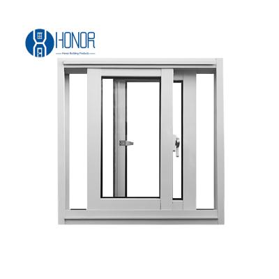 China Heat Insulatiopn PVC Sliding Glass Window UPVC Sliding Residential Windows For House for sale
