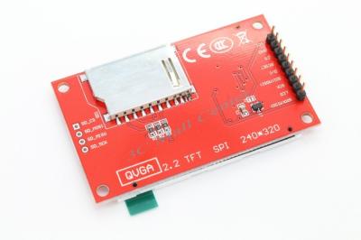 Cina 240*320 a 2.2 pollici punteggia l'esposizione del modulo della porta seriale di SPI TFT LCD, il modulo ILI9341 5V/3.3V di IC in vendita