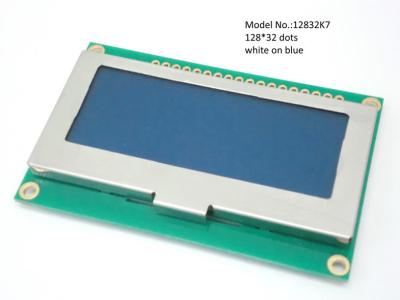 Cina bianco LCD grafico della PANNOCCHIA dell'esposizione 12832K7 sul blu, esposizione alfanumerica dell'affissione a cristalli liquidi di STN in vendita