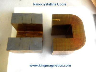 China nanocrystalline c type cut core for output inductor, 20KHz high frequency transformer, electrical vehicle charger for sale