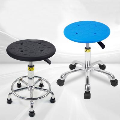 China PU ESD Anti Static Office Chair With Aluminum Base For Industry Garage Institution Bar for sale