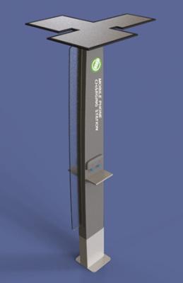 China Máquina de venda automática de carregamento do telefone da prata do serviço do auto solar/energias eólicas à venda