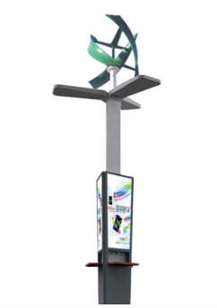 China Máquina de venda automática de carregamento verde do telefone móvel das energias eólicas para Playa/área da excursão à venda