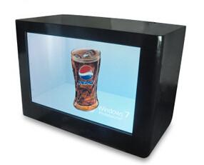 Cina Annunci LCD trasparenti a 65 pollici del gioco della scatola di presentazione per il cosmetico/Smart Phone in vendita