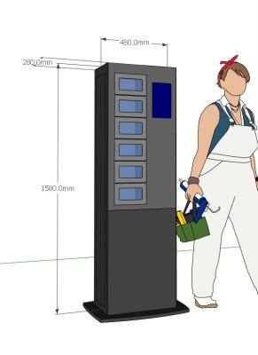 中国 IOTの円CMSの制御ソフトウエアが付いているホテル/棒/サービス センターの電話充満自動販売機 販売のため