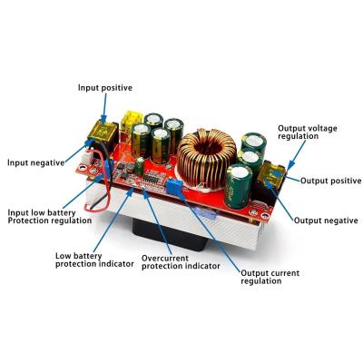 Cina 1800W 40A Boost Converter Board 10-60V per ventilatore per modulo di alimentazione di 12-90V in vendita