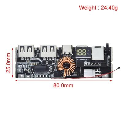 Cina QC4.0 QC3.0 LED Dual USB PD Power Bank 18650 Modulo di ricarica con controllo della temperatura in vendita