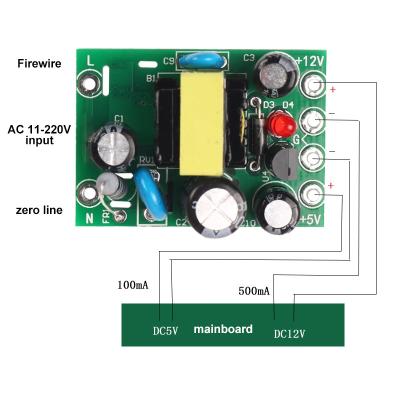 Cina Tipo di montaggio standard Modulo di alimentazione di commutazione AC-DC 110-220V con potenza di uscita di 6W in vendita
