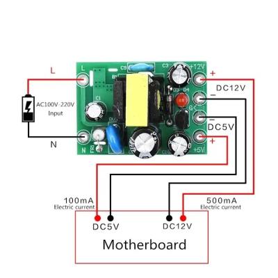 Cina Tipo di montaggio standard Modulo di alimentazione di commutazione AC-DC 110-220V con potenza di uscita di 6W in vendita