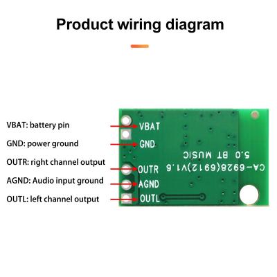 中国 12V直流電源増幅器モジュールボード 23*15MM プライベート・モールド NO ブルーツ Bluetooth 5.1 スピーカー 販売のため