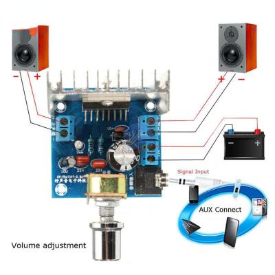 中国 15W 15W 消耗電源 TDA7297 DC 9-15V 線形比較器用の電源増幅板 販売のため