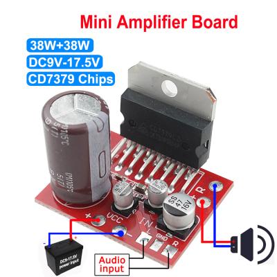 Cina TDA7379 Modulo di amplificatore di potenza stereo doppio canale DC9V-17.5V 38W+38W Amplificatore di scheda audio TDA7379 in vendita