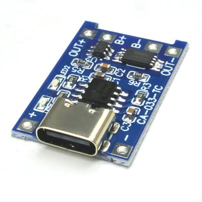 Cina CA-033 Micro Type-c USB 5V Board di ricarica con doppia funzione 1A Li-ion Lithium Battery Charger Module 18650 TP4056 Standard in vendita
