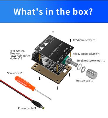 Cina ZK-502L Mini per Bluetooth 5.0 DC 5-24V 50Wx2 Stereo Amplificatore di potenza Wireless Audio Digital Board per Bluetooth Amplificatore Spe in vendita