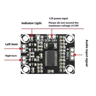 Cina CA-3110 Amplificatore di classe D 2x15W 8-24V DC Stereo Module in vendita