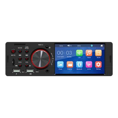 China Car Dvd Player 4'' 1 Din HD Stereo Digital Signal Processor Radio Car Multimedia Video Voice Reversing Camera Car MP5 Player for sale