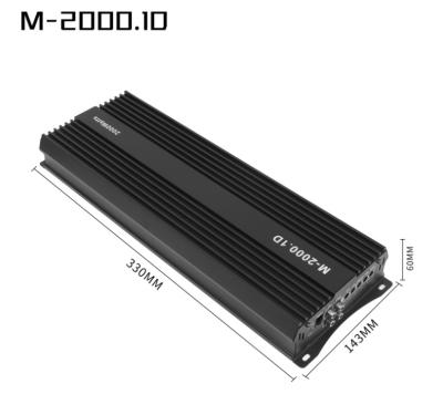Cina Amplificatore di potenza audio per auto da 12V 2000W di alta potenza 2000 Watt Subwoofer mono di classe D con crossover in vendita