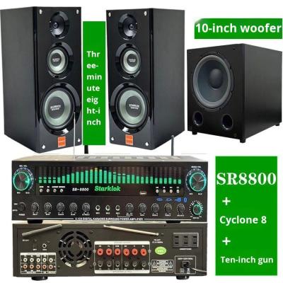 Cina Abito:Cyclone n. 8 Altoparlante ad amplificatore casalingo a tre vie dipinto Set con amplificatore SR8800 e subwoofer da 10 pollici in vendita
