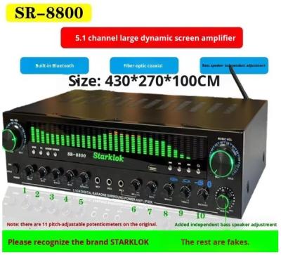 Cina Abito:Cyclone n. 8 Altoparlante ad amplificatore casalingo a tre vie dipinto Set con amplificatore SR8800 e subwoofer da 10 pollici in vendita