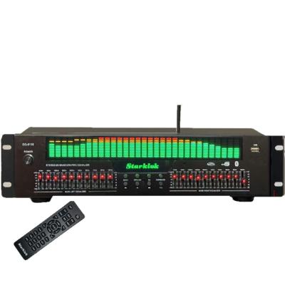 China EQ-8100 Professional Hi-Fi Preamp Player BT 5.4 Optical Coaxial Digital Audio Decoder 20 Segment Equalizer Fiber Optic Equipment for sale