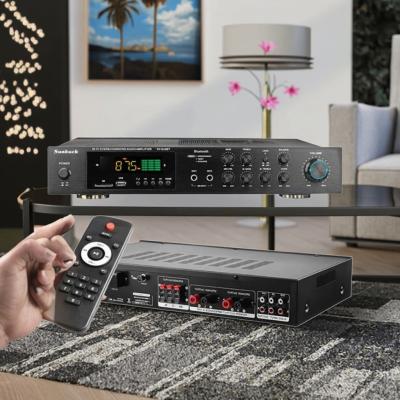 Chine Av-628BT Audio à domicile 5 canaux Amplificateur haute puissance 800W 110V/220V Récepteur sans fil avec connectivité BT à vendre