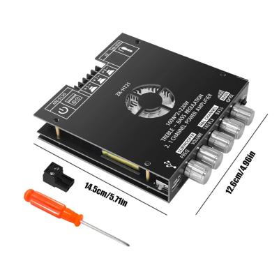China Creatall HT21 2.1 Kanaal 160WX2+220W HiFi Power Amplifier Board Module AUX/USB Input BT5.0 Digitale Subwoofer Professional Te koop