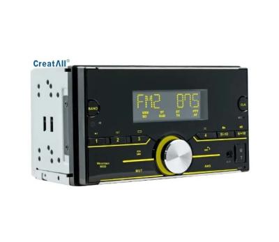 China Creatall 12V Leitor MP3 para Carro de Disco Duplo Inteligente para Bluetooth Amplificador de Carro Rádio Luz Colorida Conexão Aux SD Card 1 Ano à venda