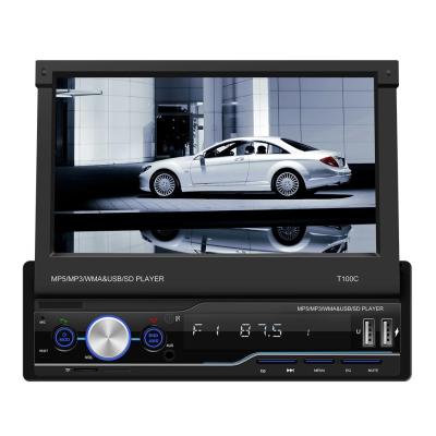 中国 Creatall 7インチ伸縮式オールインワンCarPlayラジオ、MP5 MP4カードスロット、BTワイヤレスハンズフリープレーヤー 販売のため