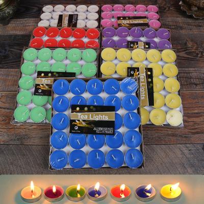 China Het Aromatherapyhart vormde Rookloze Tealight-Sojawas bemerkte Kaarsen 50 PCs Te koop