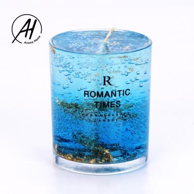 Cina Fiore reale su misura stile popolare Jelly Cup Wax del contenitore di regalo di aromaterapia in vendita