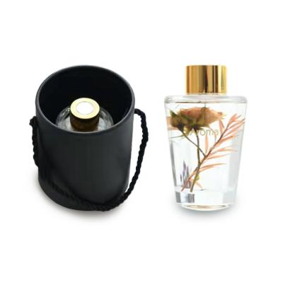 China Amber Patchouli Glass Reed Diffuser Mini Reed Diffuser For Bathroom Te koop