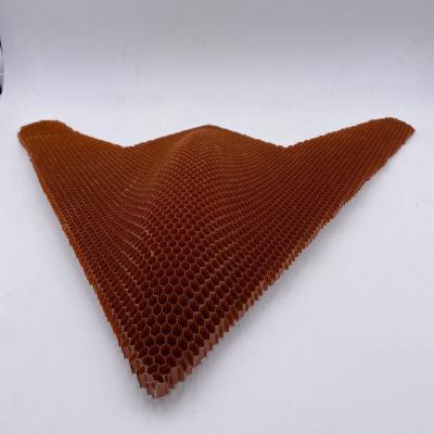 중국 갈색 벌집 Nomex 코어 15mm 20mm 피로 방지 판매용