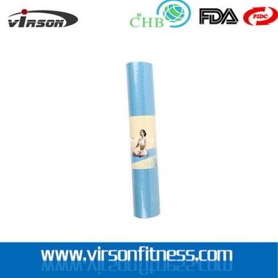 중국 6mm 요가 초심자를 위한 끈끈한 요가 매트, lable 고객과 가진 전통적인 PVC 요가 매트 판매용