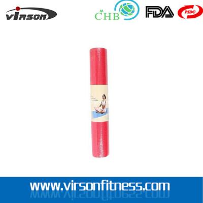 중국 6mm 요가 초심자를 위한 끈끈한 요가 매트, lable 고객과 가진 전통적인 PVC 요가 매트 판매용