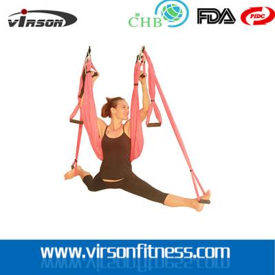 중국 Ningbo Virson Yoga & Pilate Type FASHION Flying Portable yoga Hammock Yoga Swing 판매용