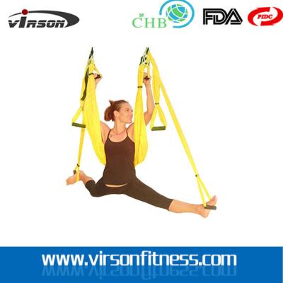 중국 Ningbo Virson Yoga & Pilate Type FASHION Flying Portable yoga Hammock Yoga Swing 판매용