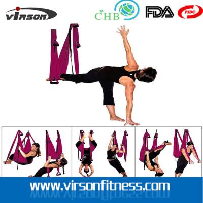 중국 Ningbo Virson Yoga & Pilate Type FASHION Flying Portable yoga Hammock Yoga Swing 판매용