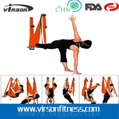 중국 Ningbo Virson Yoga & Pilate Type FASHION Flying Portable yoga Hammock Yoga Swing 판매용