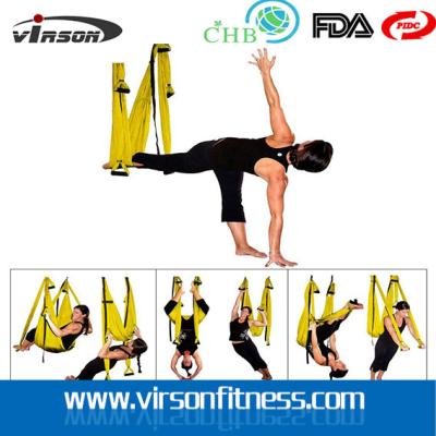 중국 Ningbo Virson Yoga & Pilate Type FASHION Flying Portable yoga Hammock Yoga Swing 판매용