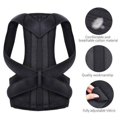 중국 Men and Women Posture Belt Brace Clavicle Support Stop Slouching Hunching Adjustable Back Trainer Posture Corrector 판매용