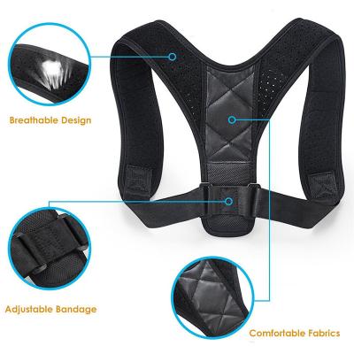 중국 Medical Adjustable Clavicle Posture Corrector Men Woemen Upper Back Brace Shoulder Lumbar Support Belt Corset Posture Co 판매용