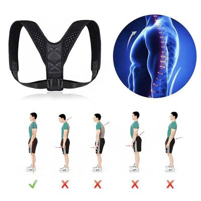중국 Medical Adjustable Clavicle Posture Corrector Men Woemen Upper Back Brace Shoulder Lumbar Support Belt Corset Posture Co 판매용