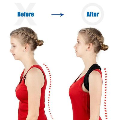 중국 Medical Adjustable Clavicle Posture Corrector Men Woemen Upper Back Brace Shoulder Lumbar Support Belt Corset Posture Co 판매용
