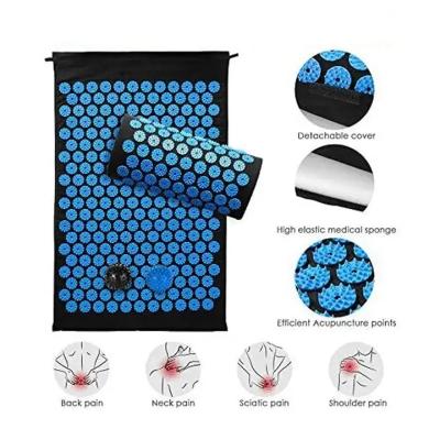 중국 Cotton Fabric Acupressure Mat and Pillow Set with Massage Ball 판매용