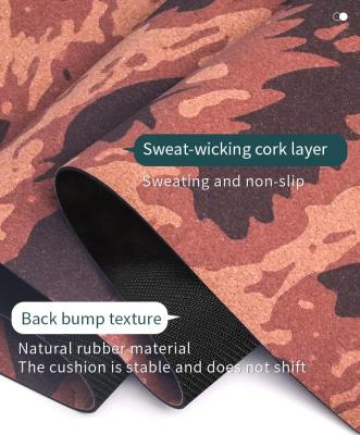 중국 Wholesale Custom Yoga Mats Ecological Non-slip Fitness Gym Handle Bag Cork Carry Strap Yoga Mat With Strap 판매용