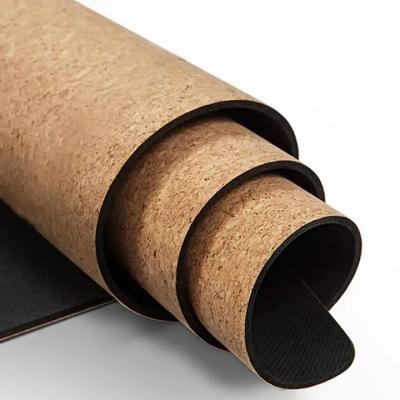 China Extra Wide Round Custom Logo Eco Friendly Nonslip Fitness Exercise Custom Design Cork Yoga Mat zu verkaufen