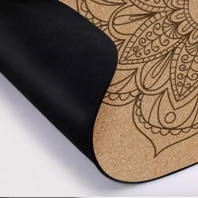 China Marble Round Cork Eco Rubber Custom Manufacturer Anti Slip Custom Design Printed Yoga Mat for Fitness Gym Pilates zu verkaufen